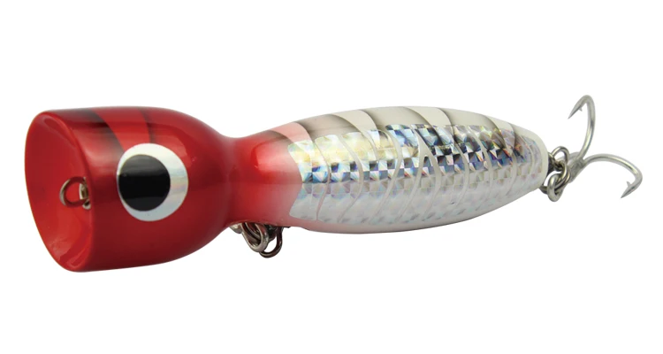 Boat Pike Solid Wood Handmade Wooden Fishing Lures Popper - Buy Fishing ...