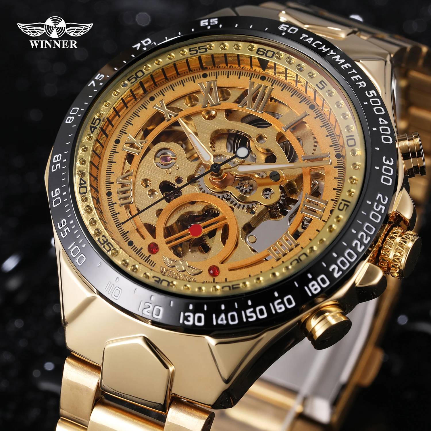 Luxury Hollowed Out Automatic Mechanical Men's Wristwatch - Rolex Watch ...