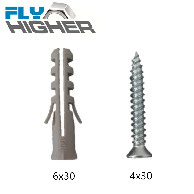 6x30 Nylon Wall Plug - Durable and Reliable Anchoring