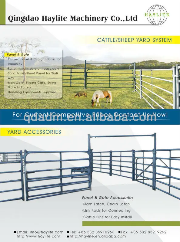 Galvanized Livestock Sliding Cattle Gate - Buy Cattle Gate,Galvanized ...