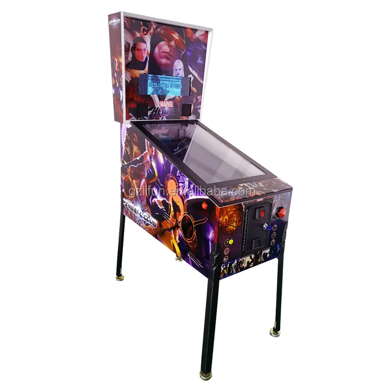 Coin Operated Simulated Virtual Pinball Machine With 2 Screens - Buy ...