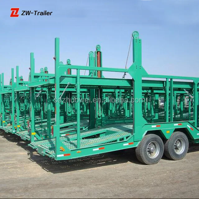 2 Axle 4 Wheel Car Carrier Trailer Tandem Trailer Off Road - Buy Car ...