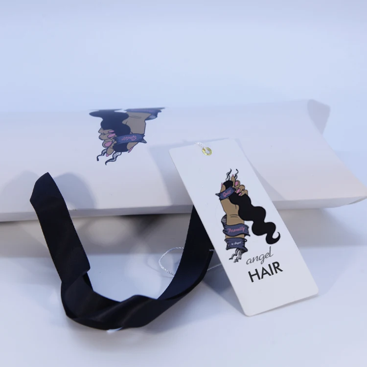 Hair Hangtag Custom Printed Brand Name Logo Paper Hang Tags Label For ...