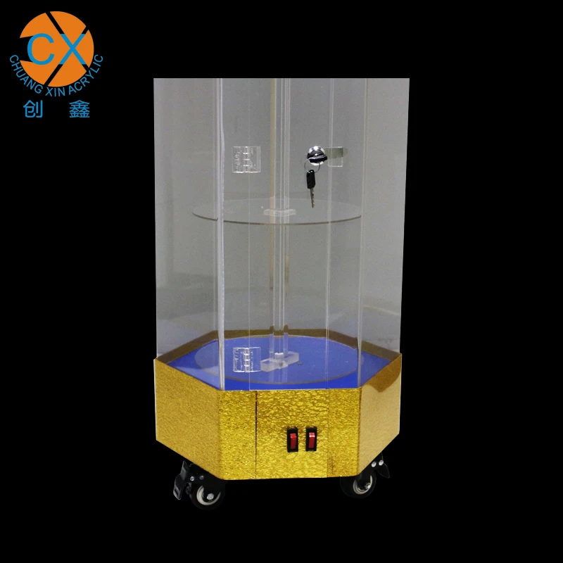 Custom Made Clear Acrylic Rotating Watch Display Stand/plexiglass ...