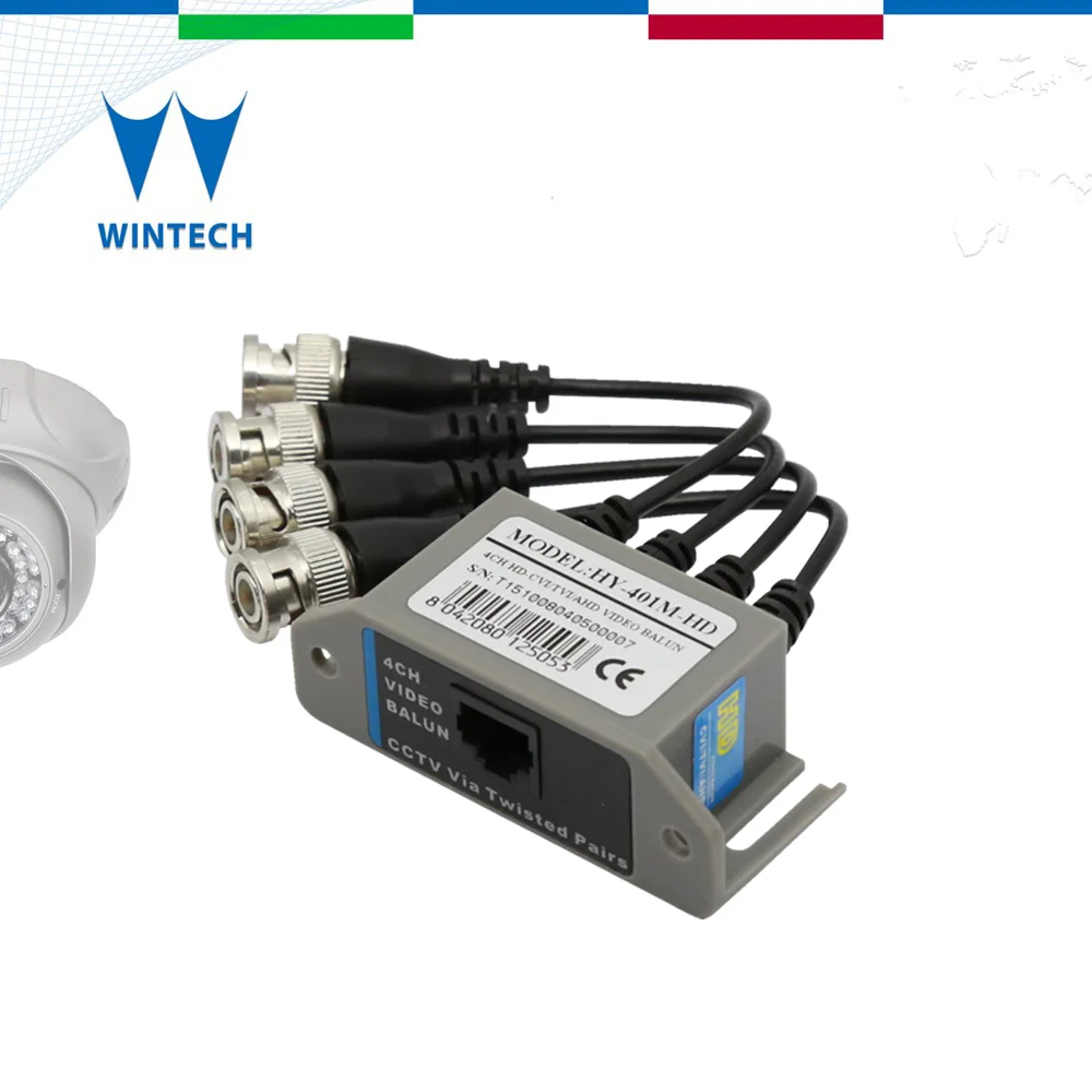 Cctv Accessories 4ch Passive Utp Cctv Camera Video Balun For For Hd Ahd ...