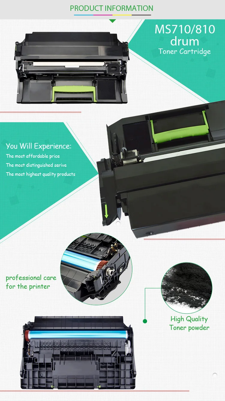 Remanufactured For Lexmark Ms810 Ms811 Ms812 Ms710 Ms711 Drum Unit ...