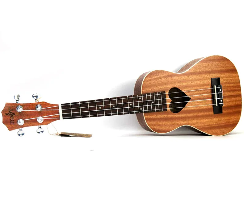 Heart Shaped Sound Hole Ukulele - 23 Inch Concert Ukulele