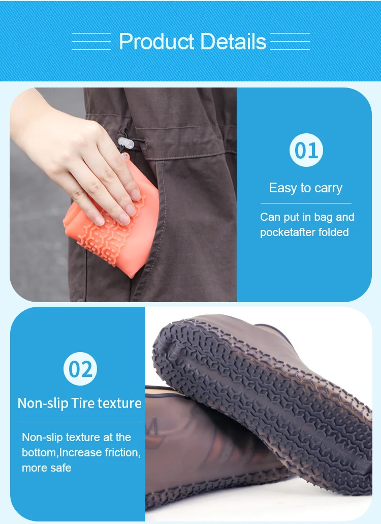 Half Shoe Cover Hs Code Silicone Rubber Shoe Sole Cover Water Proof For