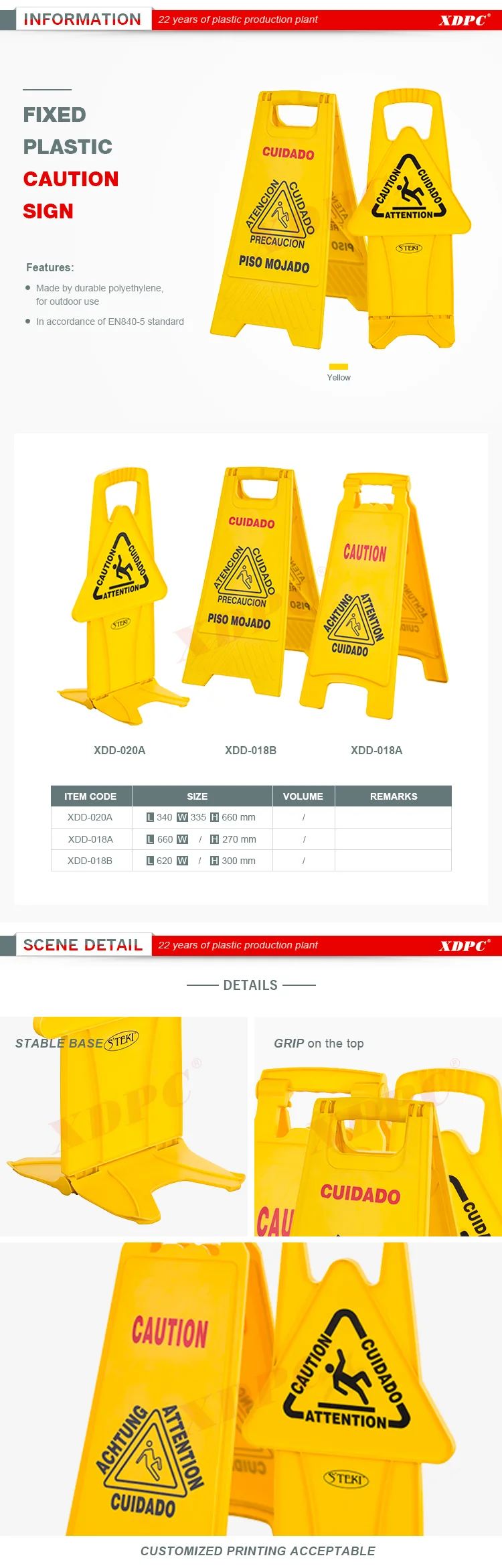 Foldable Design Caution Wet Floor Sign Board Stand - Buy Caution Wet ...