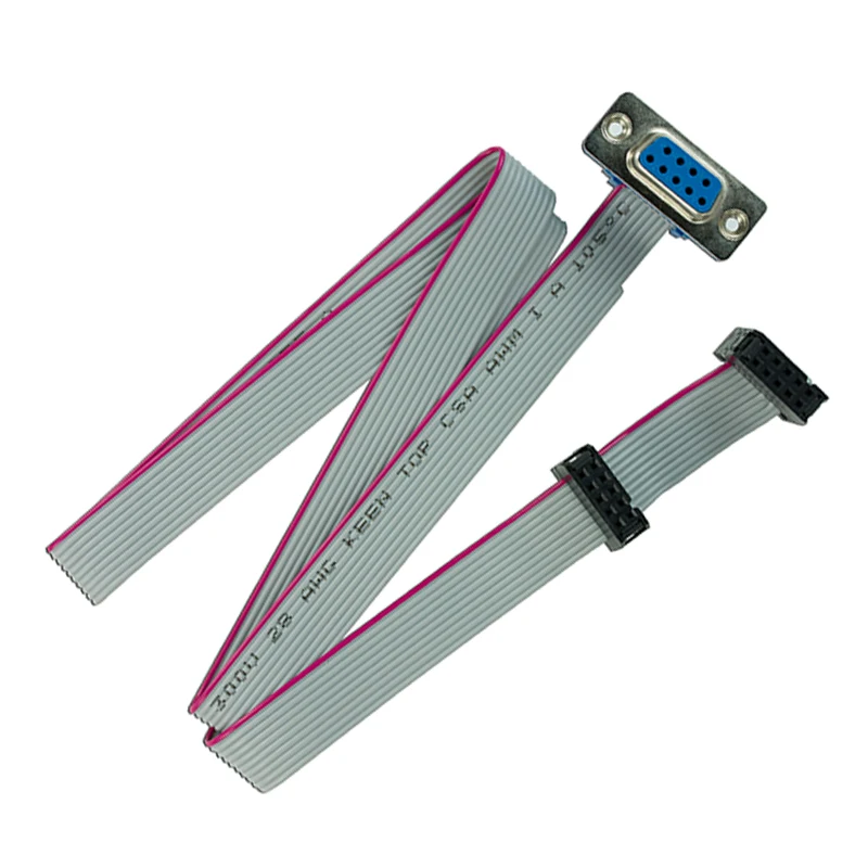 D-sub Db9 9 Pin Female Connector Flat Cable - Buy D-sub Db9 9 Pin ...