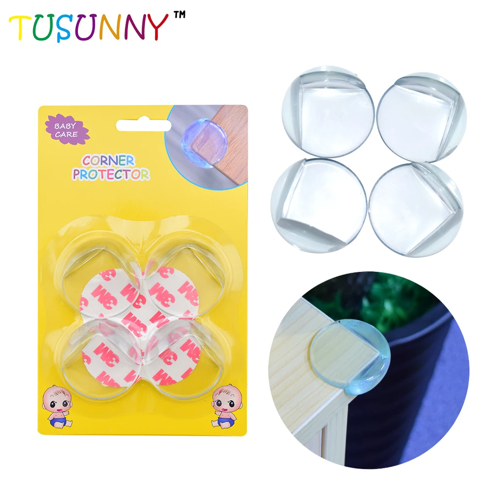 Silicone Round Corner Protectors Guards Cushions For Glass Tables Or ...