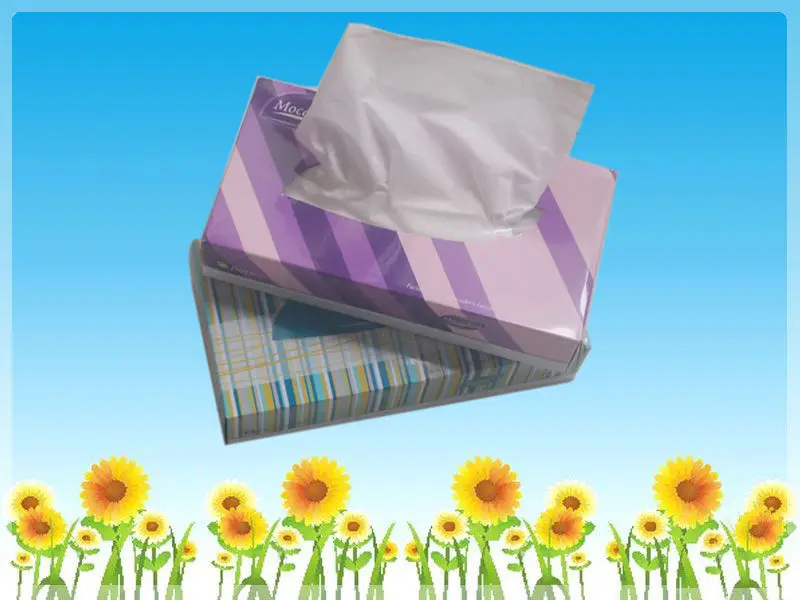 Eco-friendly Soft Facial Tissues Cube Boxes 2 Ply Paper Facial Tissues ...