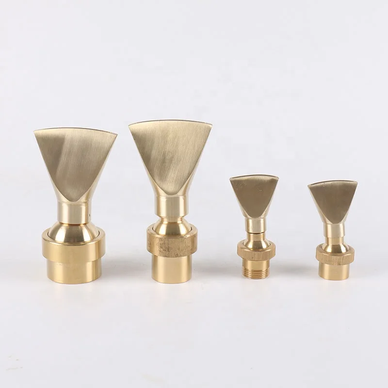 Copper Fan-shape Fountain Spray Nozzle 1/2" 3/4" 1" 1-1/2" 2"| Alibaba.com
