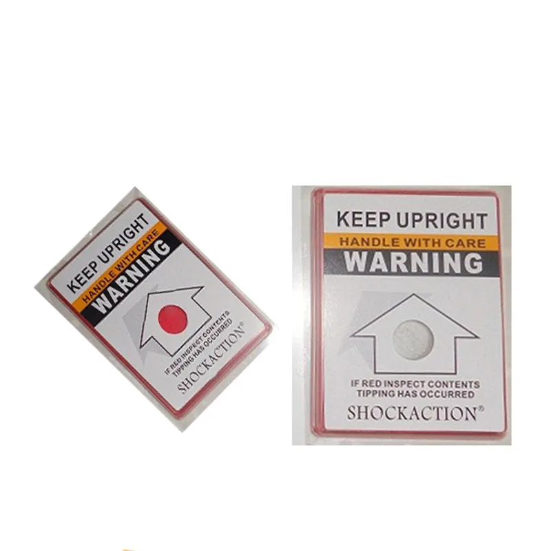 Oem Shockaction Cargo Indicator Tilt Label For Warning And Monitoring ...