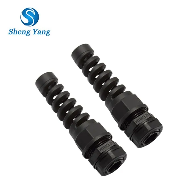 Spring Bending Strain Relief Cable Gland Waterproof Cable Gland Strain ...