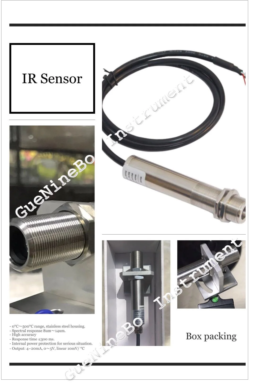 Gnb213 High Quality Industrial Online Non-contact Ir Temperature Sensor - Buy Non-contact ...