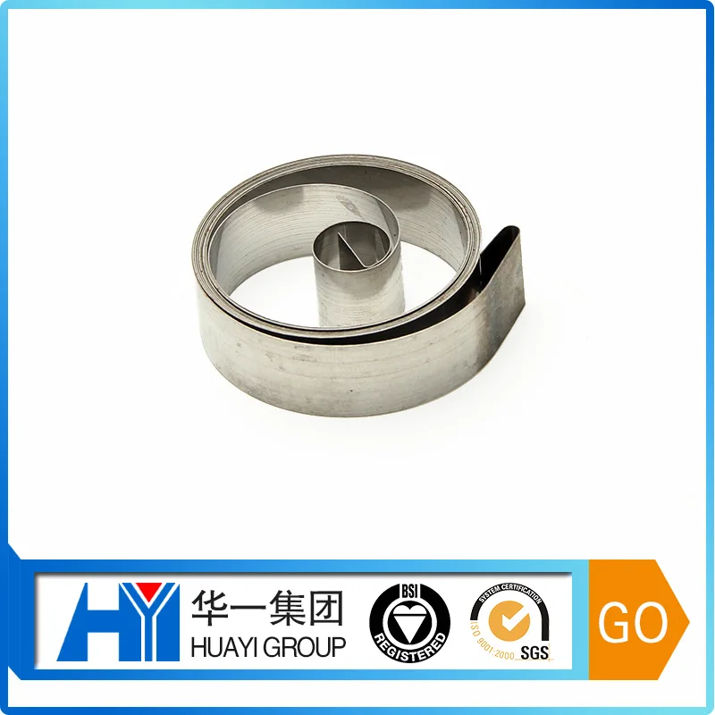 Oem Service Custom Flat Strip Coil 301 Stainless Steel Spiral Spring ...