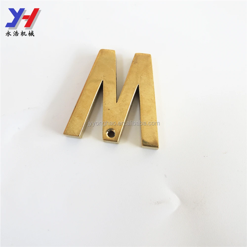 Oem Odm Custom Laser Cut Small Brass Letters With Hole - Buy Small ...