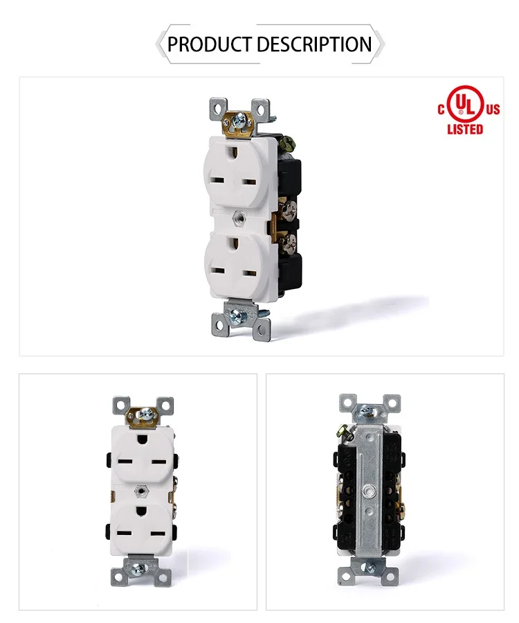 15a 250v 3 Pin Double Socket To Nema 6-15 Us Plug - Buy 3 Pin Socket ...
