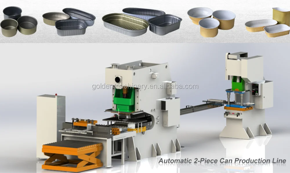 High Efficient Automatic 2 Piece Can Making Machine Production Line For ...
