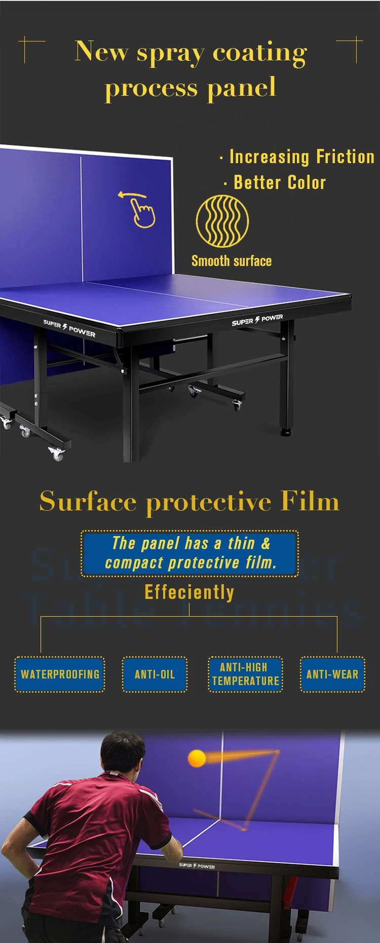 Chaoli 2019 Special Design Double Fish Ping Pong Table Tennis For Sale ...