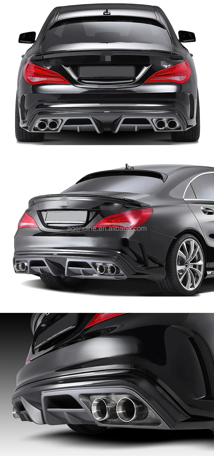 Piecha Primer Car Rear Window Lip Spoiler Back Roof Spoiler Wing For ...