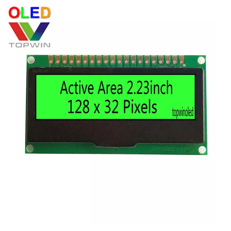 2.23'' 2.23inch 2.23 Inch 128x32 Pixels Green Oled Display Module ...
