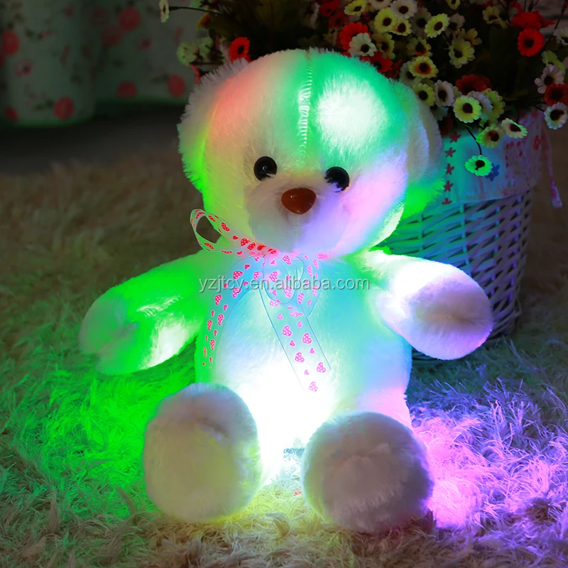 Wholesale Light Up 30cm Teddy Bear Stuffed Plush Shining Led Light Up ...