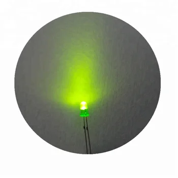 560nm - 570nm Yellow Green 3mm Round Diffused Led Lamp - Buy Yellow ...