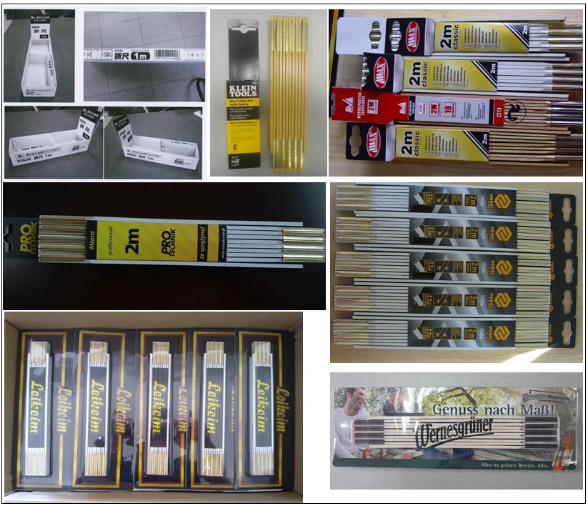 3M Wooden Folding Scale Ruler - European Class III Standard