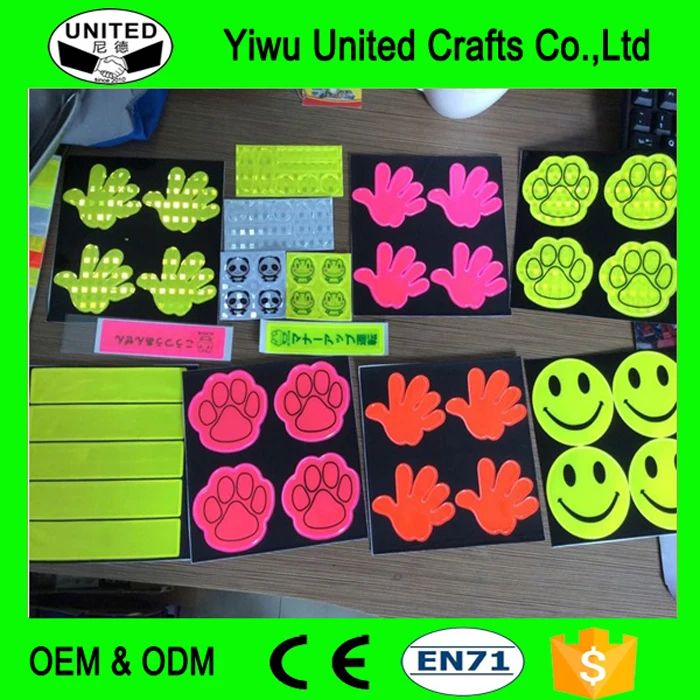 Round Shape Transparent Stickers Reflective Safety Pvc Stickers - Buy ...