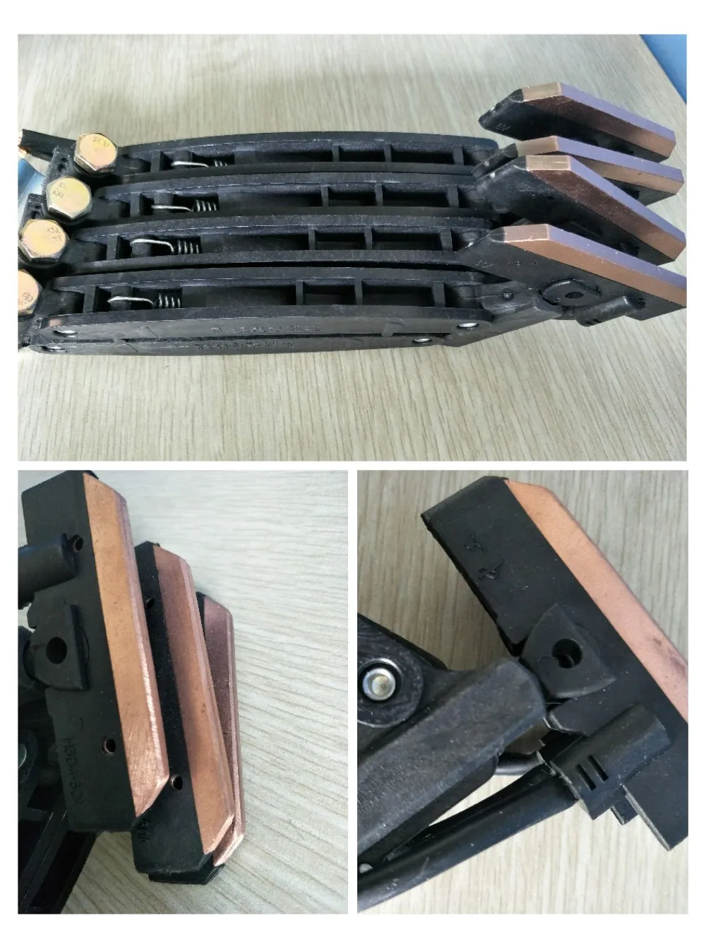 Carbon Brush Current Collectors for Seamless Conductor Bars