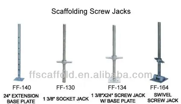 24'' Scaffolding Adjustable Leg/leveing Leg - Durable & Versatile
