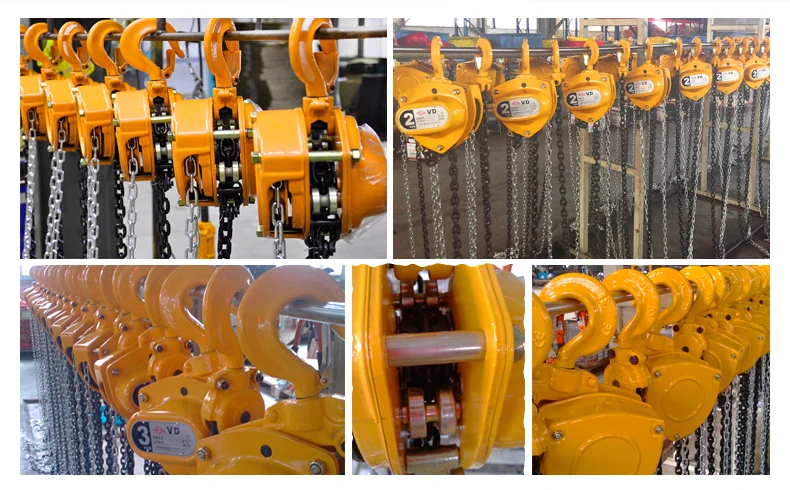 Screw Geared Chain Hoist Ratchet Hoist 460mm - 5T Capacity