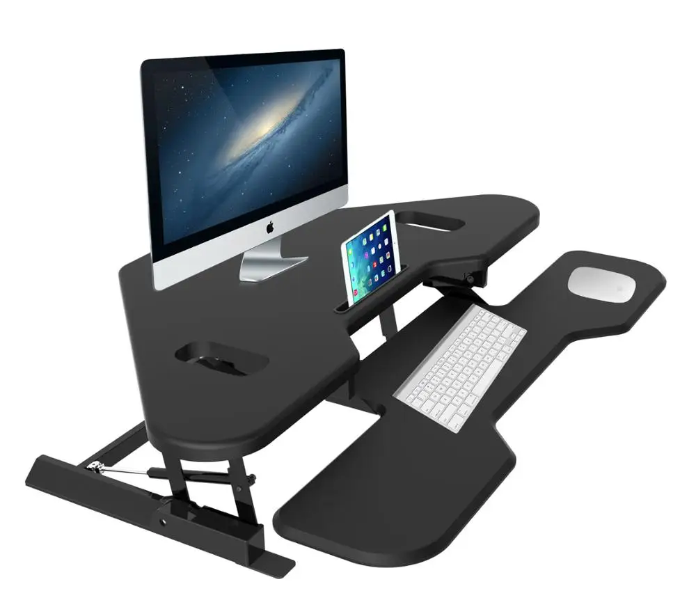 Innovative Products Ergonomic Height Adjustable Corner Standing Desk ...