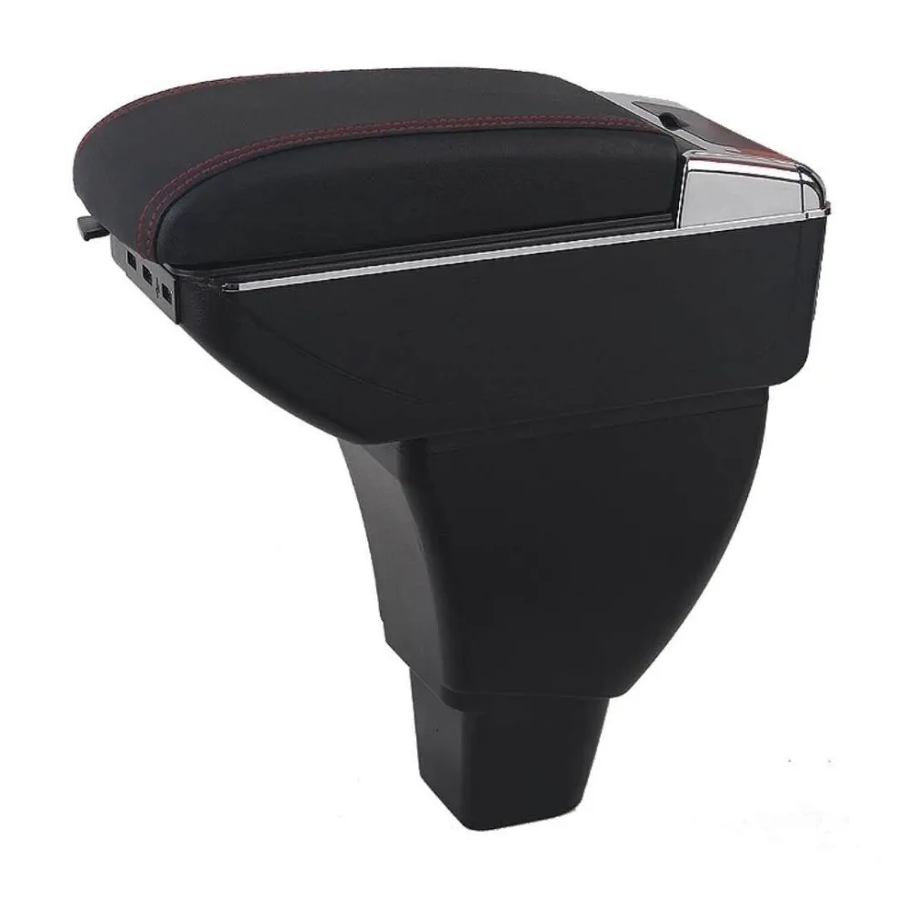 Car Center Console Armrest Box for Chevrolet Spark 2011-2017 - Black PU ...