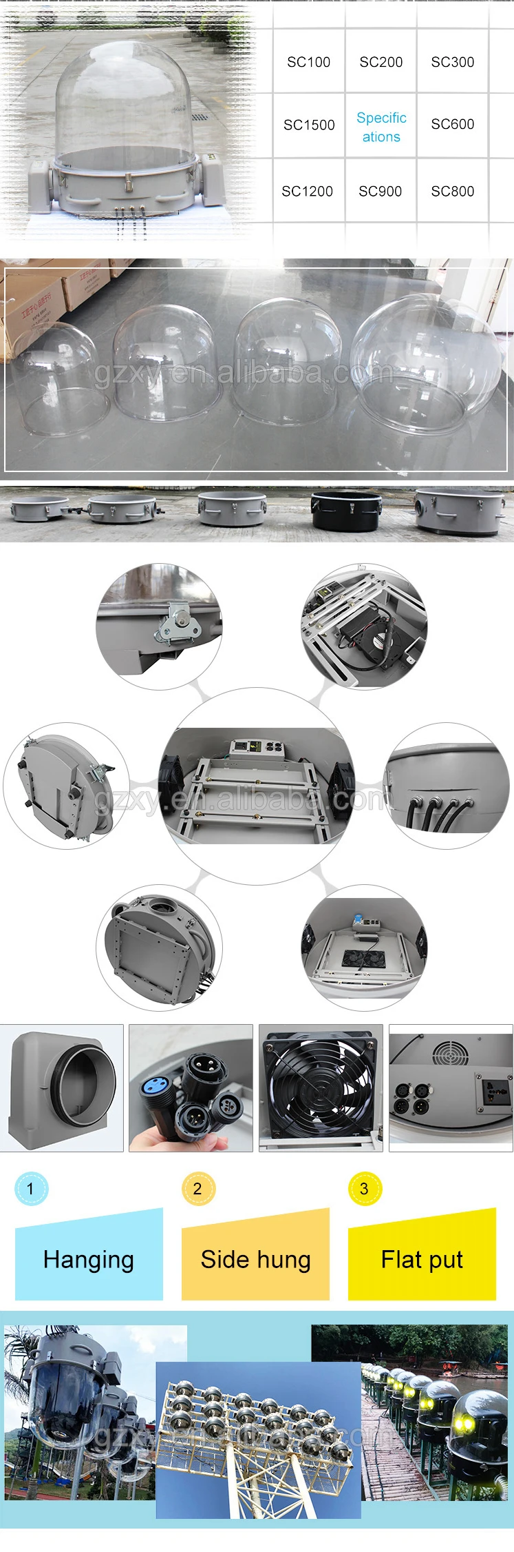 IP54 Moving Head Dome Rain Cover - Durable & High Quality