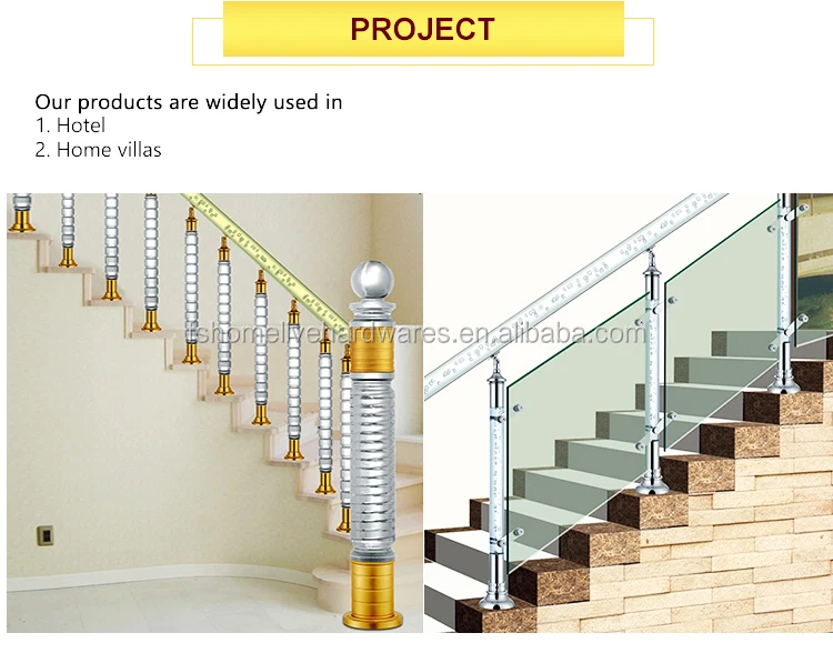 Acrylic Stair Railing for House Decoration Handrail Clear Crystal