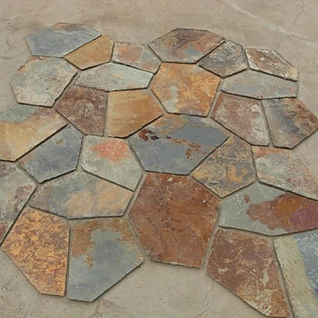 Chinese Irregular Shaped Slate Tiles Fly Stone Flagstone Lowes For ...