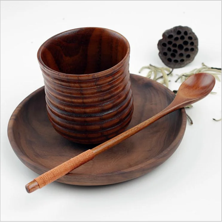 Natural Swirl Teacup Craft Style Kitchen Household Wild Jujube Woods ...