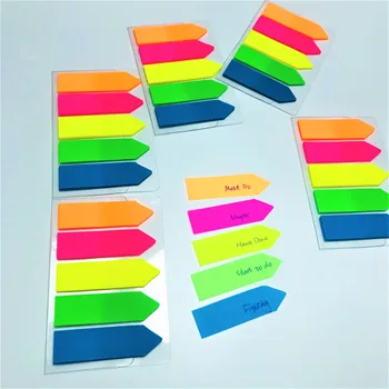 Colorful Plastic Note Book Reminding Page Marker Adhesive Transparent ...
