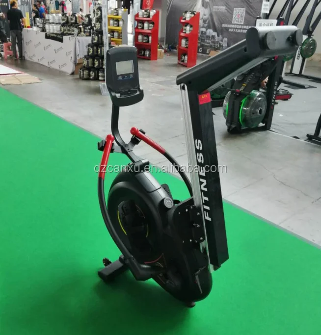 Commercial Dual Oar Aerobic Magnetron Wind Resistance Rowing Air Rower ...