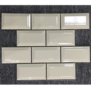 Beveled Edge Glazed Ceramic Wall Tiles/ Balcony Kitchen Foshan - Buy ...
