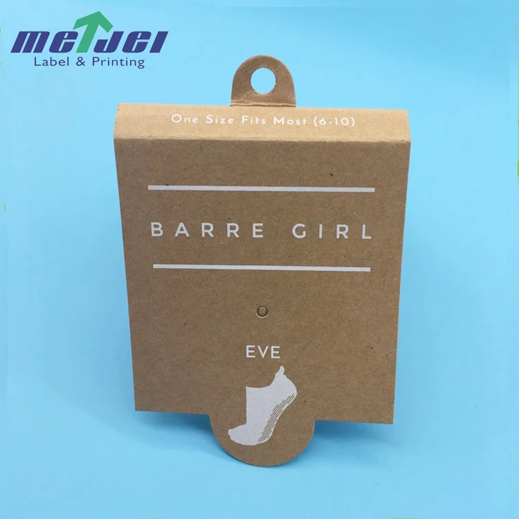 Kraft Paper Custom Logo Socks Hang Tag,Socks Packaging Label - Buy Sock ...