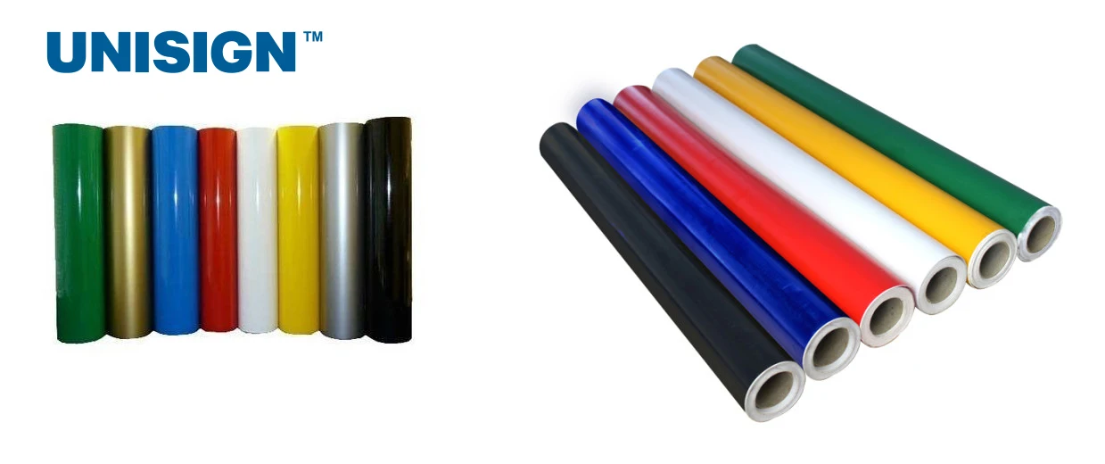 Unisign Pvc 컬러 절단 비닐 스티커 롤 절단 플로터절단 스티커 Buy 색상 절단 비닐 롤플로터 절단 비닐비닐 절단 Product On