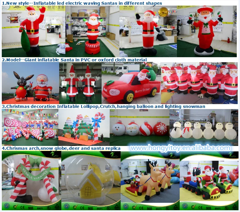 20 Ft Huge Airblown Giant Christmas Inflatable Colossal Santa Clause ...