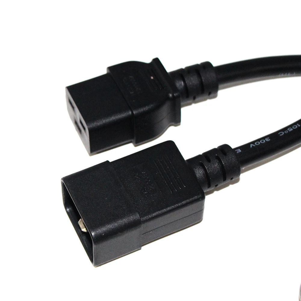Cable de alimentación de 220V Iec C13 a C14 Pin H05vv-F tipo de ...