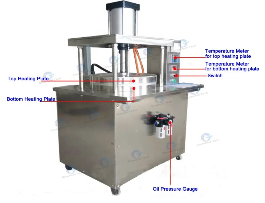 GT-LM30Q Pneumatic Flour Tortilla Press Machine - 900pcs/h