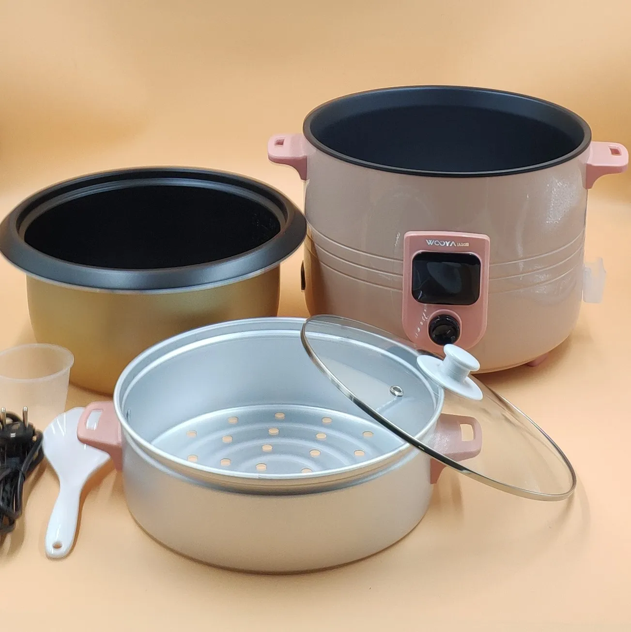 2.8l 15cups Glass Lid Delux Rice Cooker - Buy Rice Cooker,Glass Lid ...