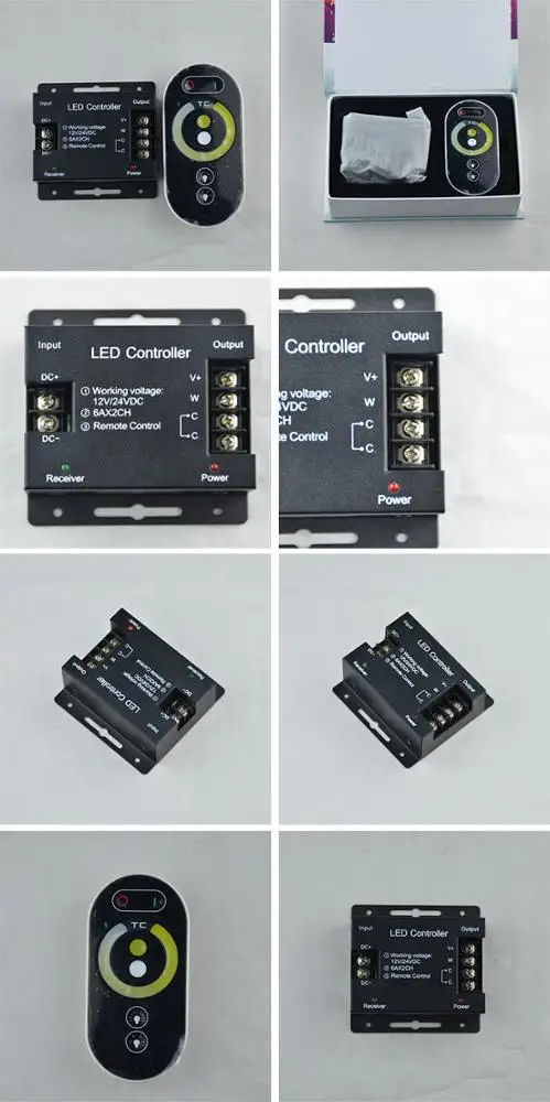 12A RF LED Touch Controller - Wireless Color Temperature Control